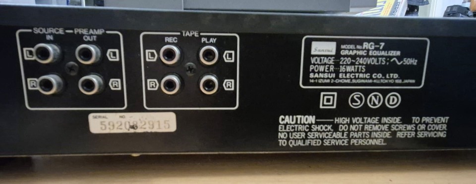 Vintage Sansui RG7 Stereo 10 Bank Graphic Equaliser HiFi Seperate | eBay UK