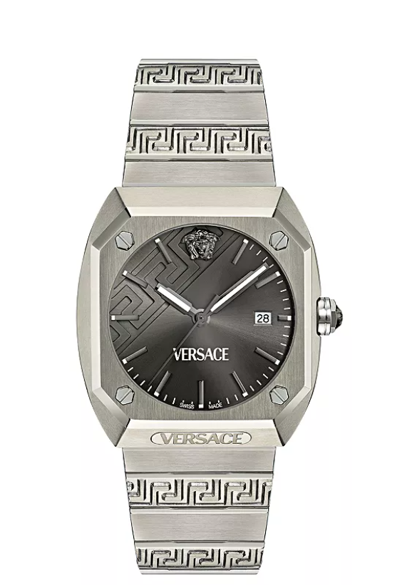 Versace Antares Quartz Watch, Titanium, Grey, 44 x 41.5 mm, VE8F00524 ...