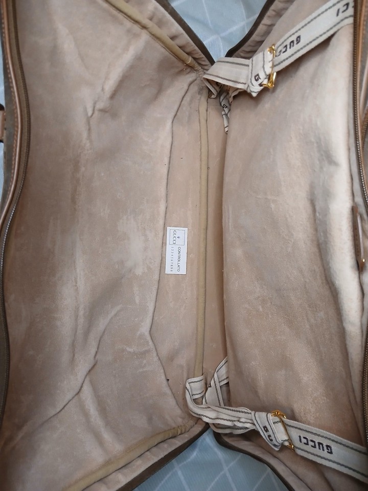 GUCCI TRAVEL BAG CONTROLLATO SZ 20” X 13” | eBay