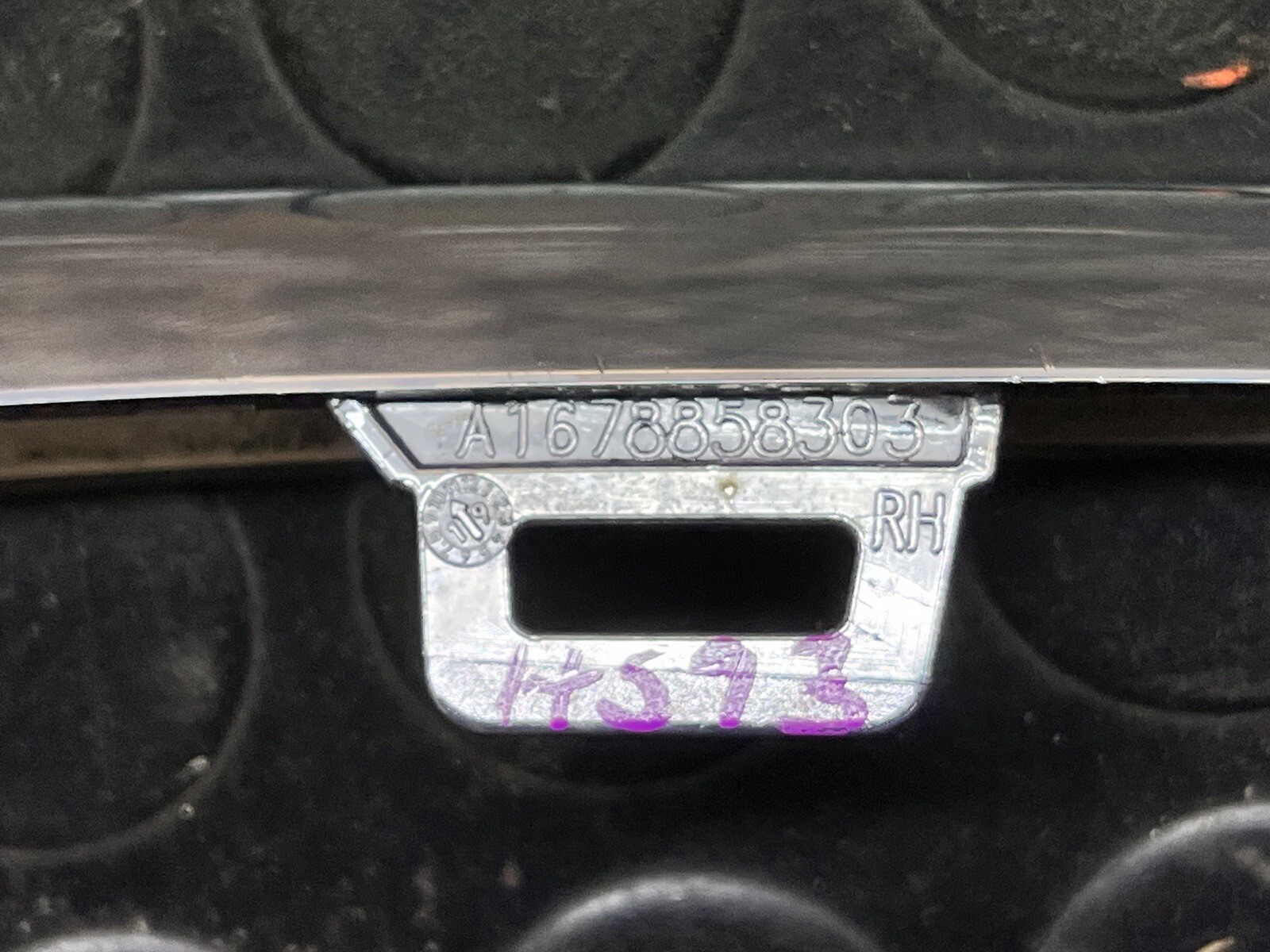 GENUINE MERCEDES GLE W167 FRONT RIGHT BUMPER TRIM CHROME A1678858303 ...