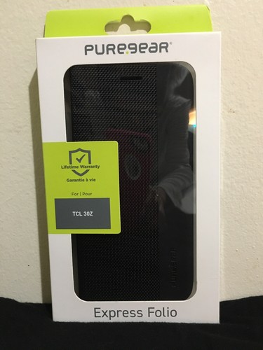 TCL 30Z Smartphone Case Pure Gear Express Folio Protection Black | eBay