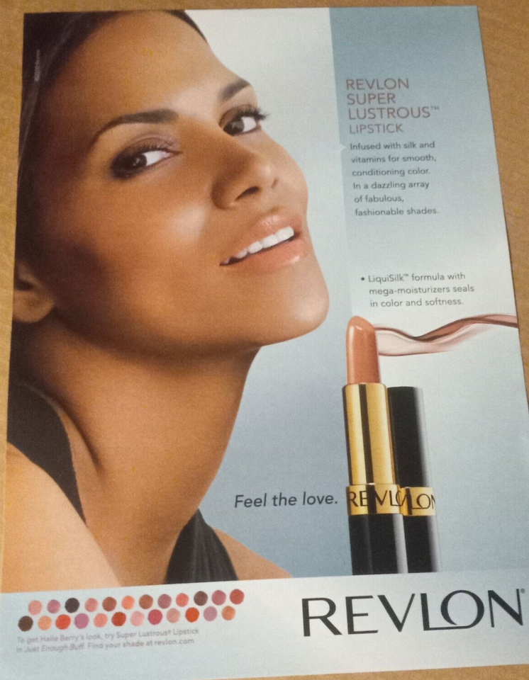 2010 print ad - Revlon cosmetics beauty HALLE BERRY lipstick ...