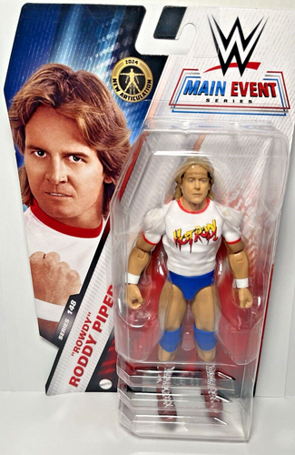 ROWDY RODDY PIPER Series 148 Main Event WWE Mattel Basic Wrestling ...