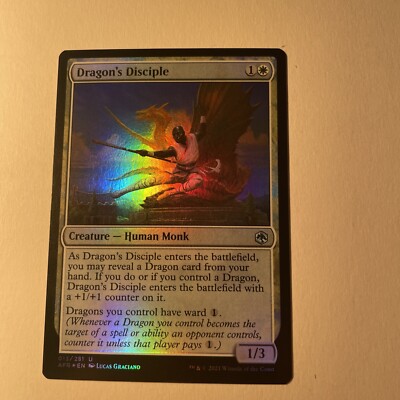Magic the Gathering (mtg): AFR: Dragons Disciple - Foil | eBay