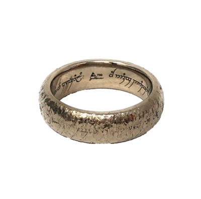 The One Ring 18k White Gold Men's Ring From "The Lord of the Rings" Sz ...