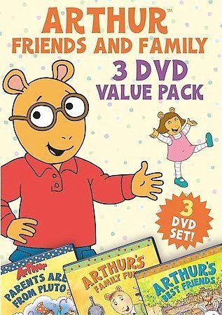 Arthur - Friends and Family 3-Pack (DVD, 2005, 3-Disc Set) for sale ...