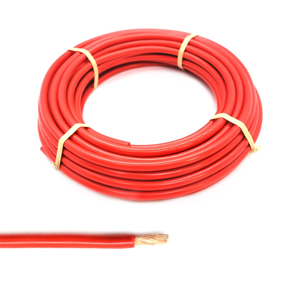 8 B S Cable Single Core 10m Roll Red 74 Amp Made in Australian 8 AWG ...