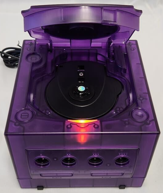 Nintendo GameCube Translucent PURPLE Violet Gaming Console DOL-001 ...