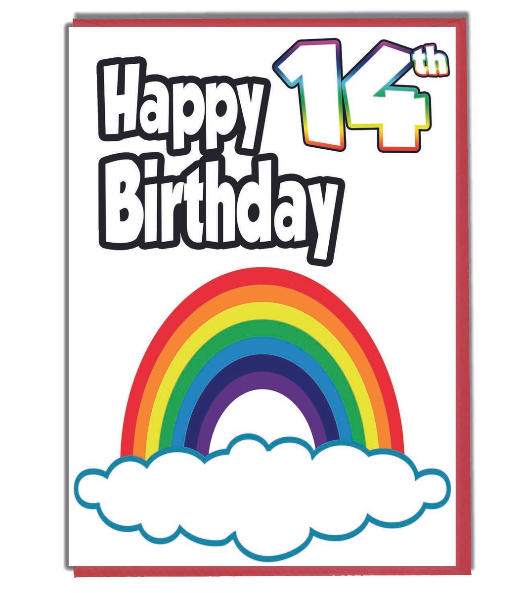 Happy 14th Birthday Card For A Boy Printable