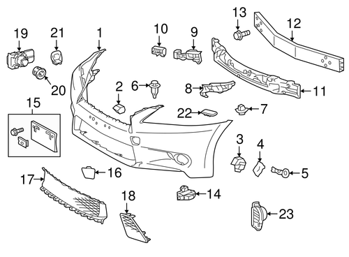 Genuine Lexus Park Sensor Retainer 89348-33120 | eBay