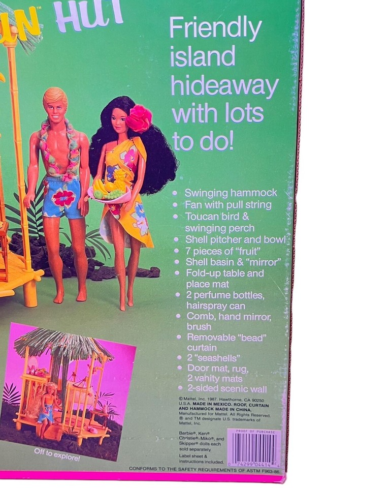 1987 Mattel Barbie Island Fun Hut Set Near Complete | eBay