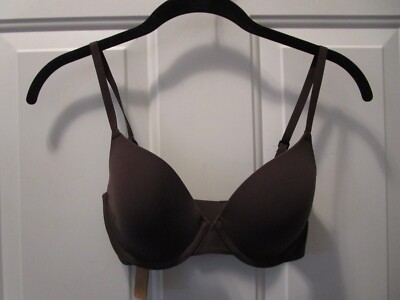 SKIMS FITS EVERYBODY T-SHIRT DEMI UNDERWIRE BRA IN ESPRESSO SIZE 30D ...