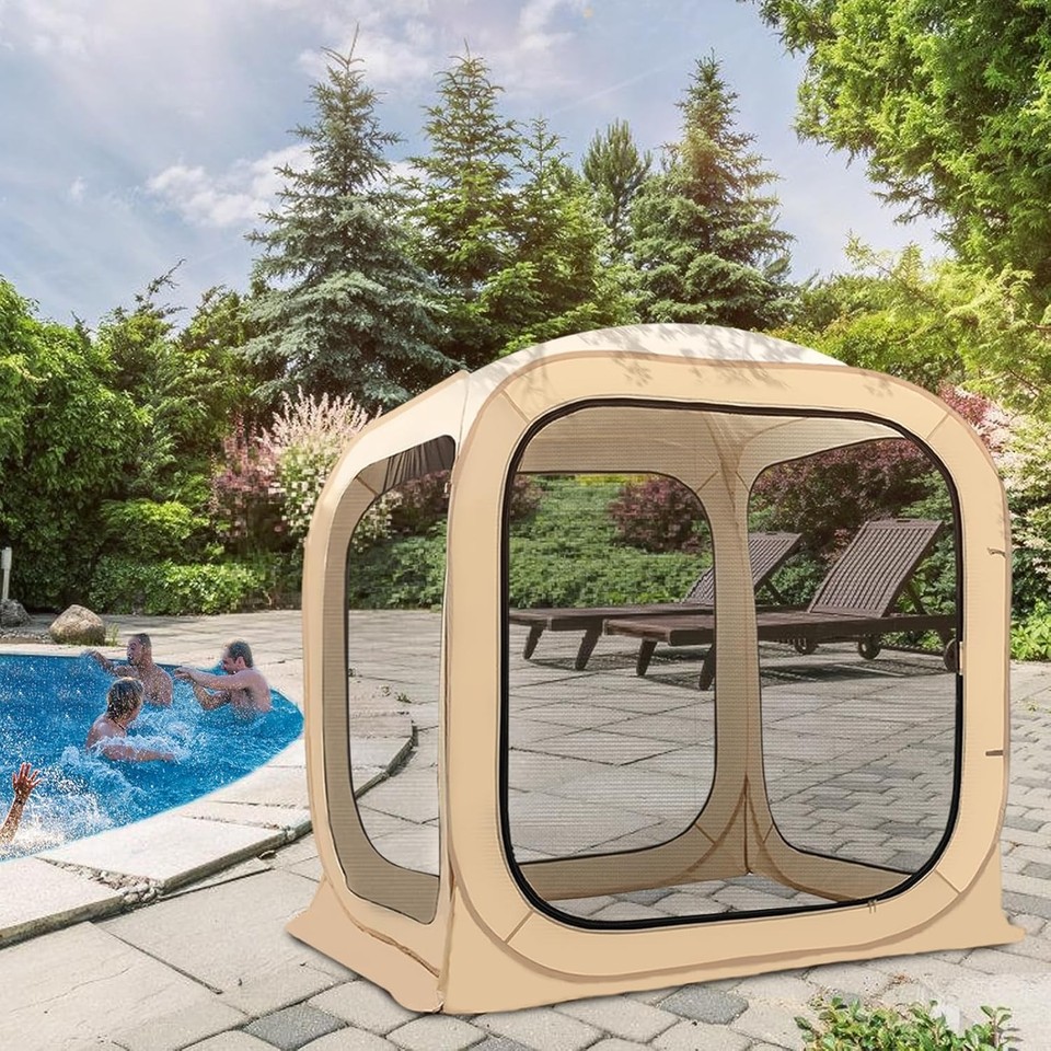 H&ZT Screen House Tent Pop-Up Screen Room Canopy Instant Screen with ...