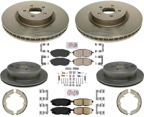 F&R High Performance Carbon Disc Brake Rotors Pads For Subaru Legacy 3 ...