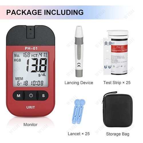 Hemoglobin Analyzer Fast HB Testing Kit with 25 Test Strips，Easy Use | eBay