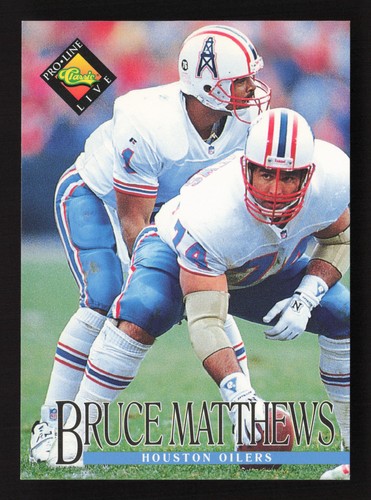 1994 Pro Line Live #55 Bruce Matthews Houston Oilers | eBay