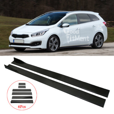 Gloss Side Skirts Spoiler Lip Splitter Diffuser For Kia Cee'd Pro Cee'd ...