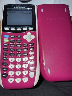Texas Instruments TI-84 Plus C Silver Edition Graphing Calculator Pink ...