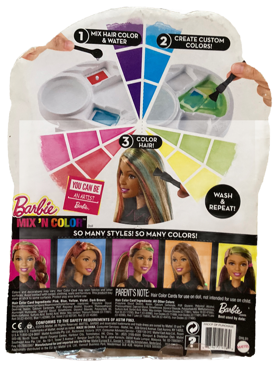 Barbie Mix 'n Color Doll Mattel DHL91 for sale online | eBay