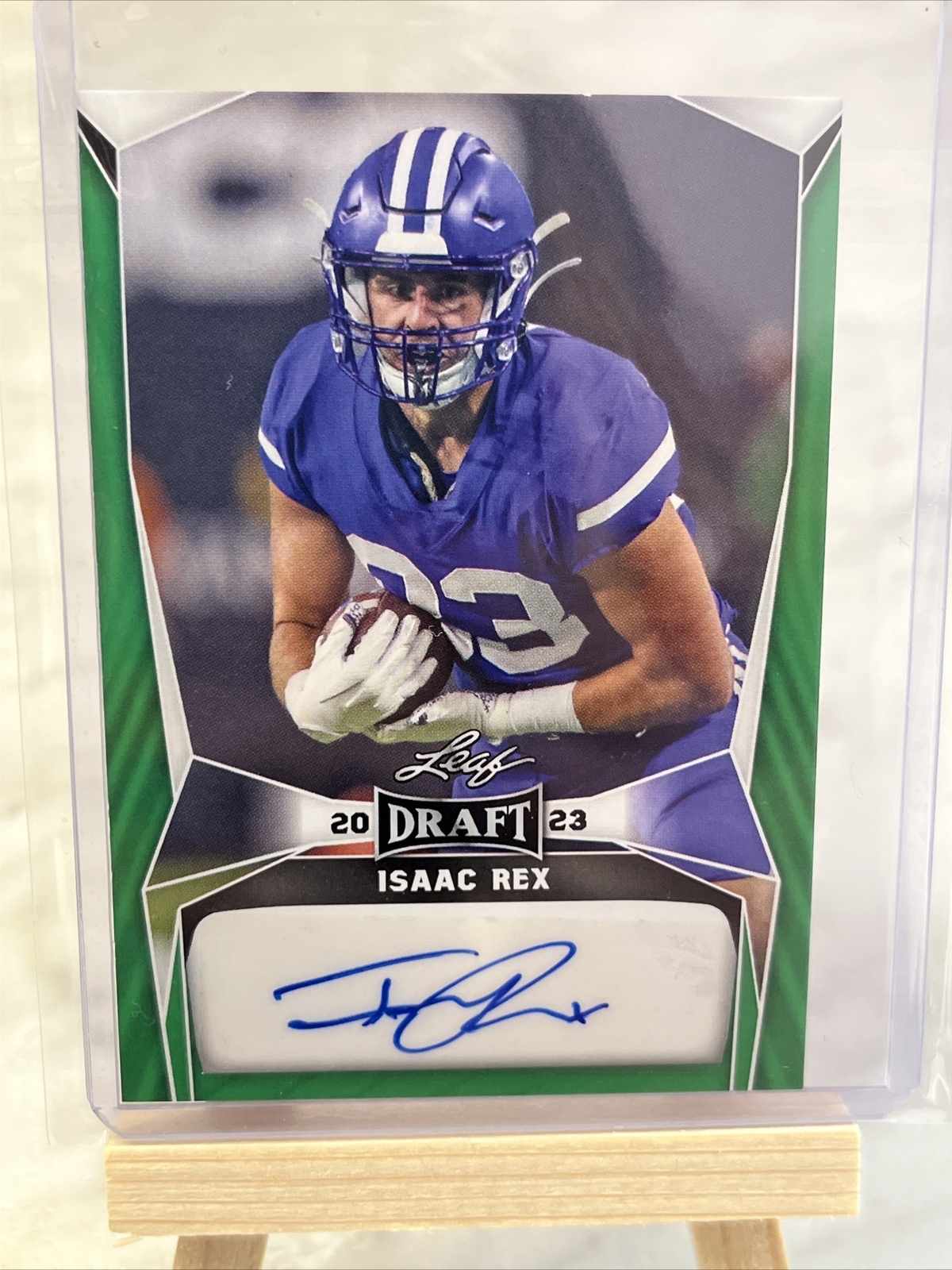 Isaac Rex |🔥Exclusive Green Parallel Autograph🔥| 2023 Leaf Draft ...