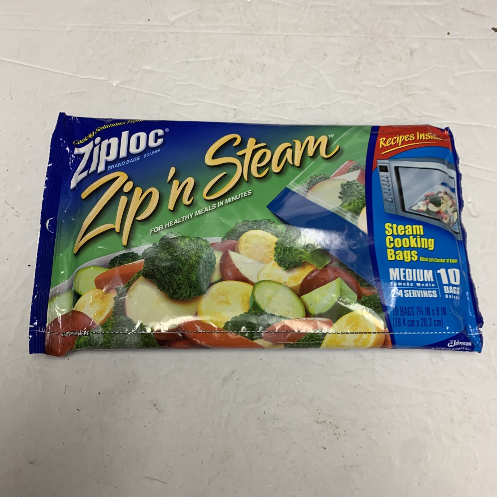 Healthy Meal Preparation Ziploc Zip 'n Steam Microwave Bags - Easy ...