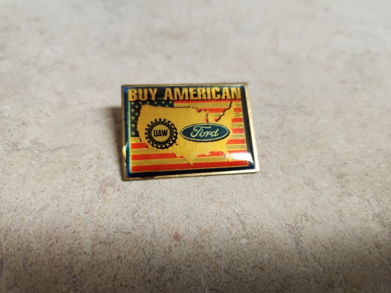 Buy American UAW FORD Pin Local Opeiu 46 USA Made | eBay