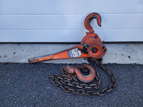 Duff-Lynx Coffing 1.5 ton cap Ratchet Lever Hoist chain come along 5 ...