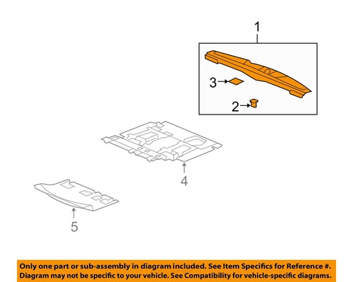 GM OEM 09-17 Traverse Rear Body Floor Interior Trim-Sill Plate 20918639 ...