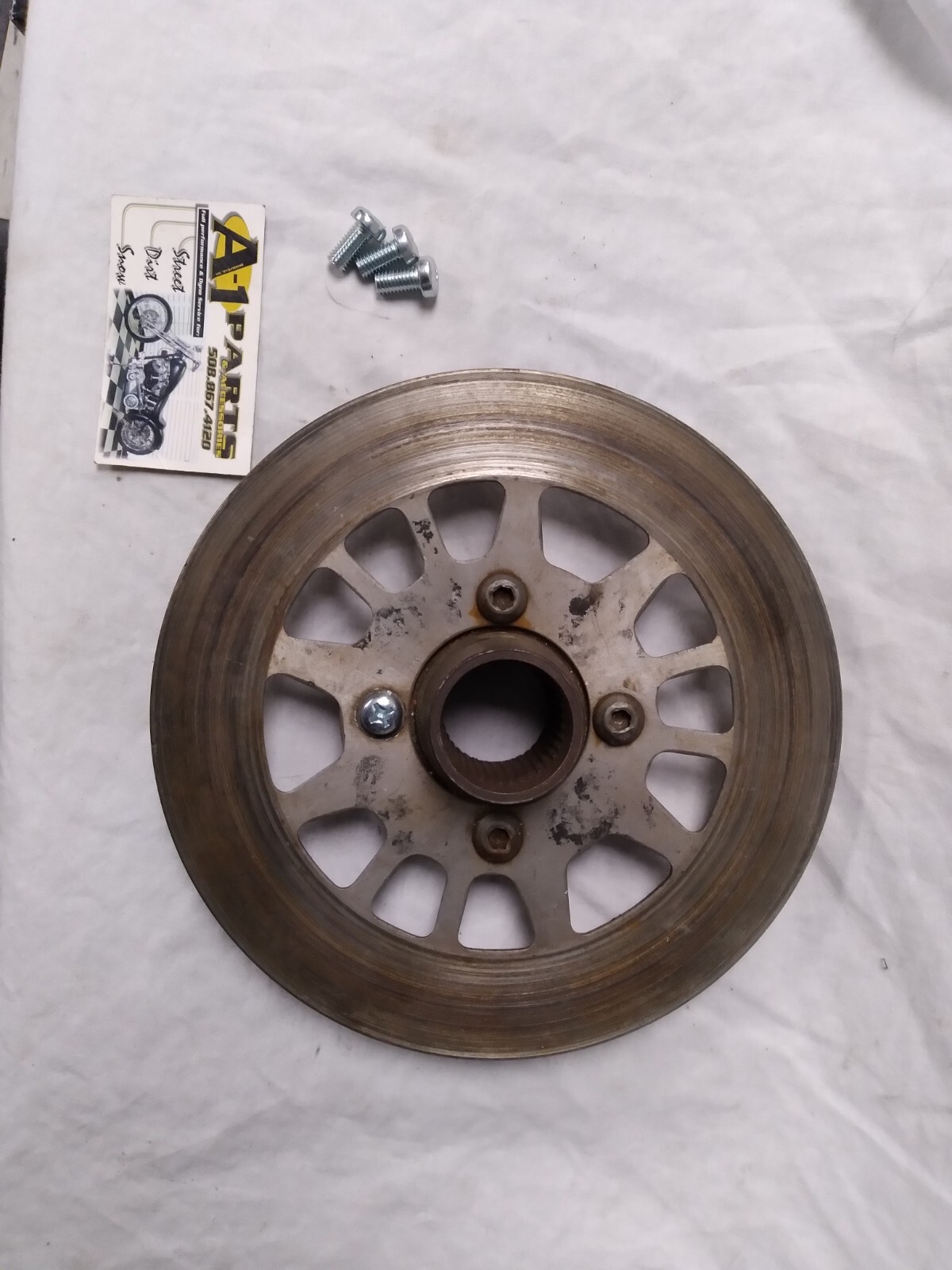 Rear Brake Rotor Disc & Hub, Bolts for Yamaha Blaster Banshee 2GU-25712 ...