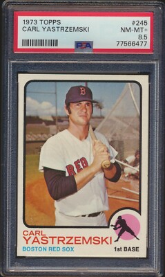 1973 Topps Carl Yastrzemski #245 HOF Boston Red Sox PSA 8.5 NM-MT+ | eBay