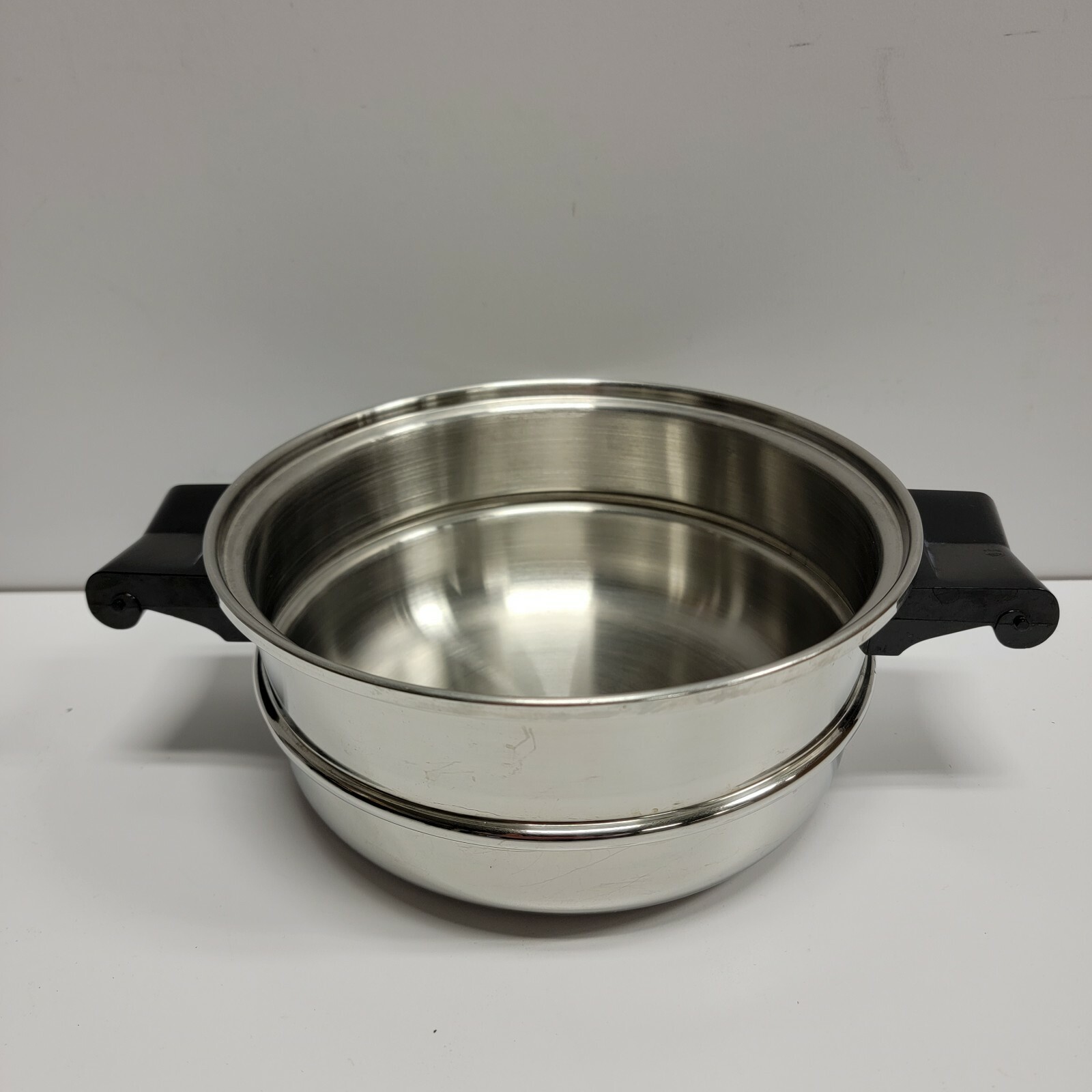 BARELY USED Saladmaster Stainless 7 3/4" Double Boiler Pan Pot Insert ...