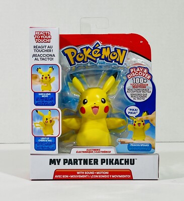 New Pokémon My Partner Pikachu Electronic & Interactive Toy with Sound ...