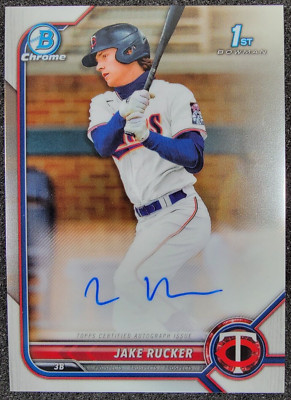 2022 Bowman Chrome 1st AUTO Jake Rucker #CPA-JRK Twins | eBay