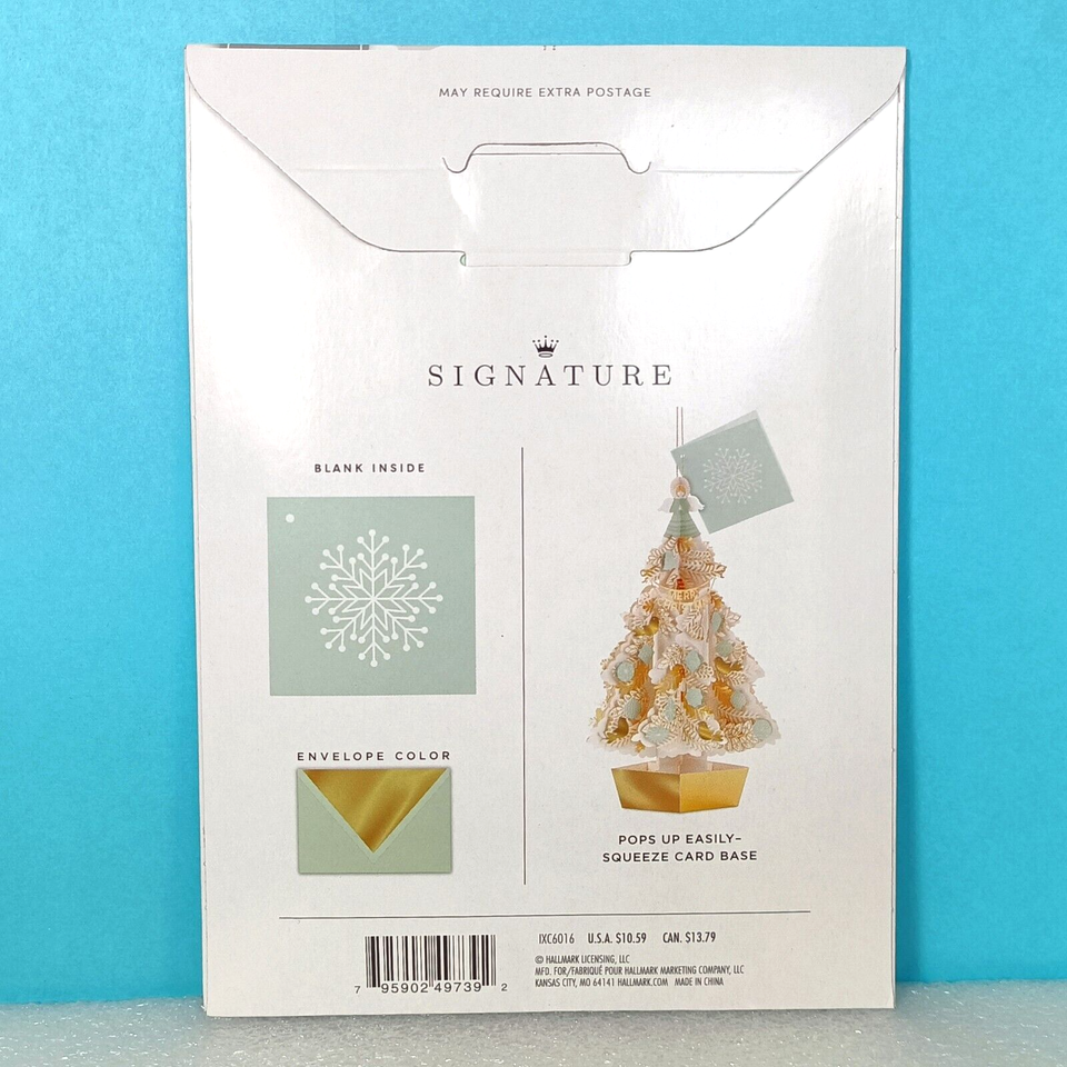 Hallmark Signature Christmas Tree pop-up ornament card 795902497392| eBay
