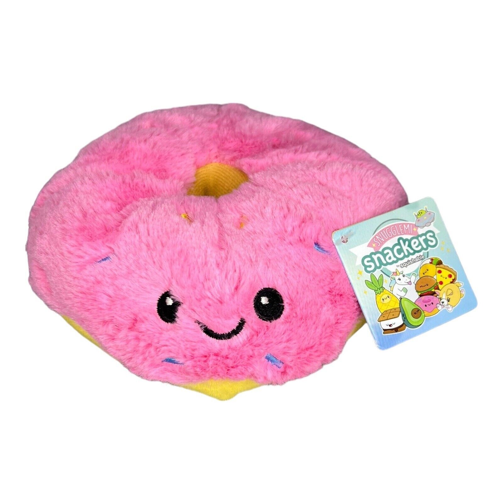 Squishables Donut Snackers Sprinkles Pink icing Snugglemi 7" Plush Beanie NWT | eBay