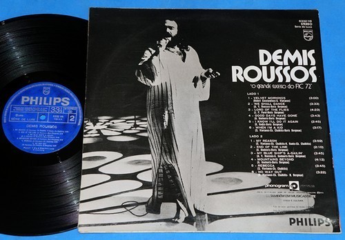 Demis Roussos - Velvet Mornings BRAZIL LP 1972 1st press Aphrodite´s ...