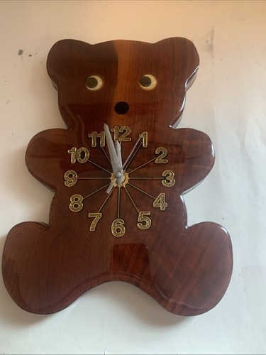 Handmade Wood Bear Wall Clock | eBay