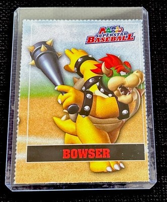BOWSER RARE SI FOR KIDS 2005 SUPER MARIO BASEBALL NINTENDO CUBE CARD ...
