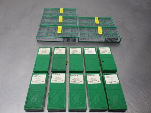 150 NEW! Greenleaf Carbide & Ceramic Inserts Various Styles/Sizes (As ...