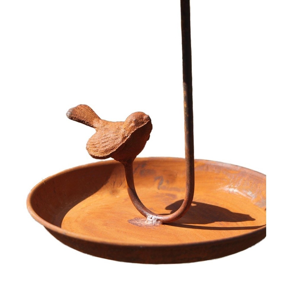 Metal Bird Feeder for Backyard Rustic Iron Bird House Wall Mounted ...