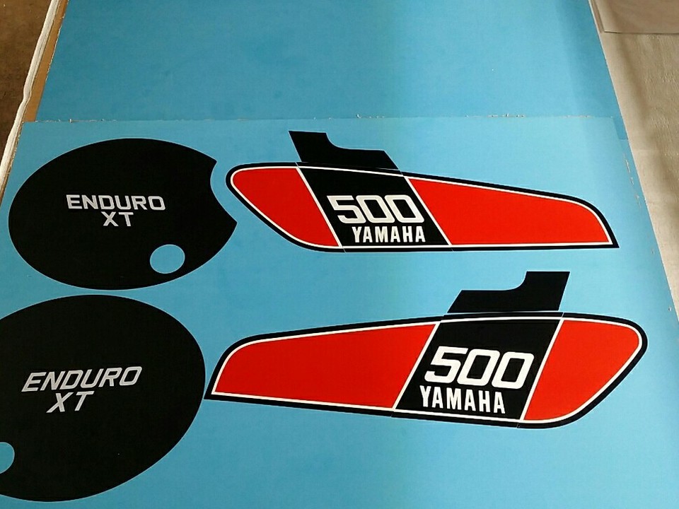 YAMAHA XT500 1976 TANK AND SIDE COVER DECAL GRAPHIC SET (#*Y26) | eBay