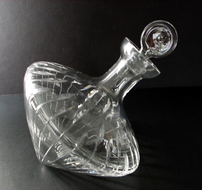 Astral Cut Crystal Peerage Orbital Side Balanced Large Wine Decanter 12 ...