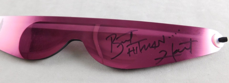 Bret Hitman Hart Signed Official Wrestling Glasses Shades WWE HOF ...