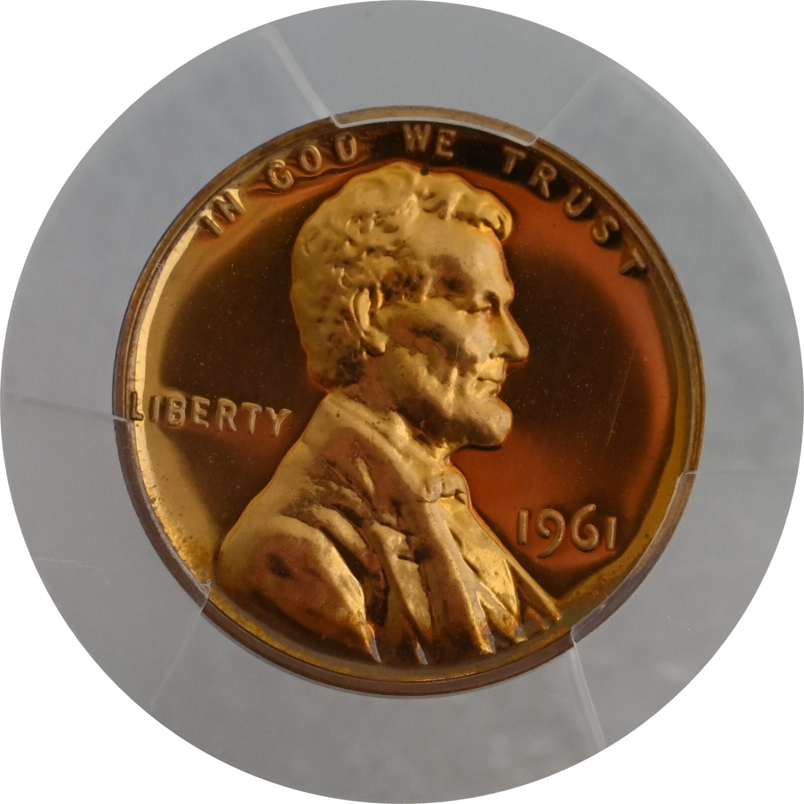 PR66RD 1961 RED LINCOLN PENNY PCGS GRADED PROOF CAMEO LOOK LIKE COIN ...