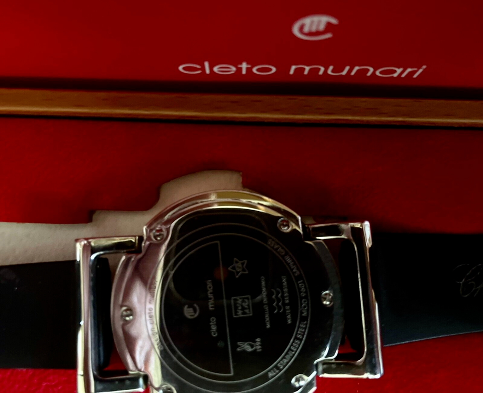 CLETO MUNARI-famous Venetian designer watch-designed Ferrari logo | eBay