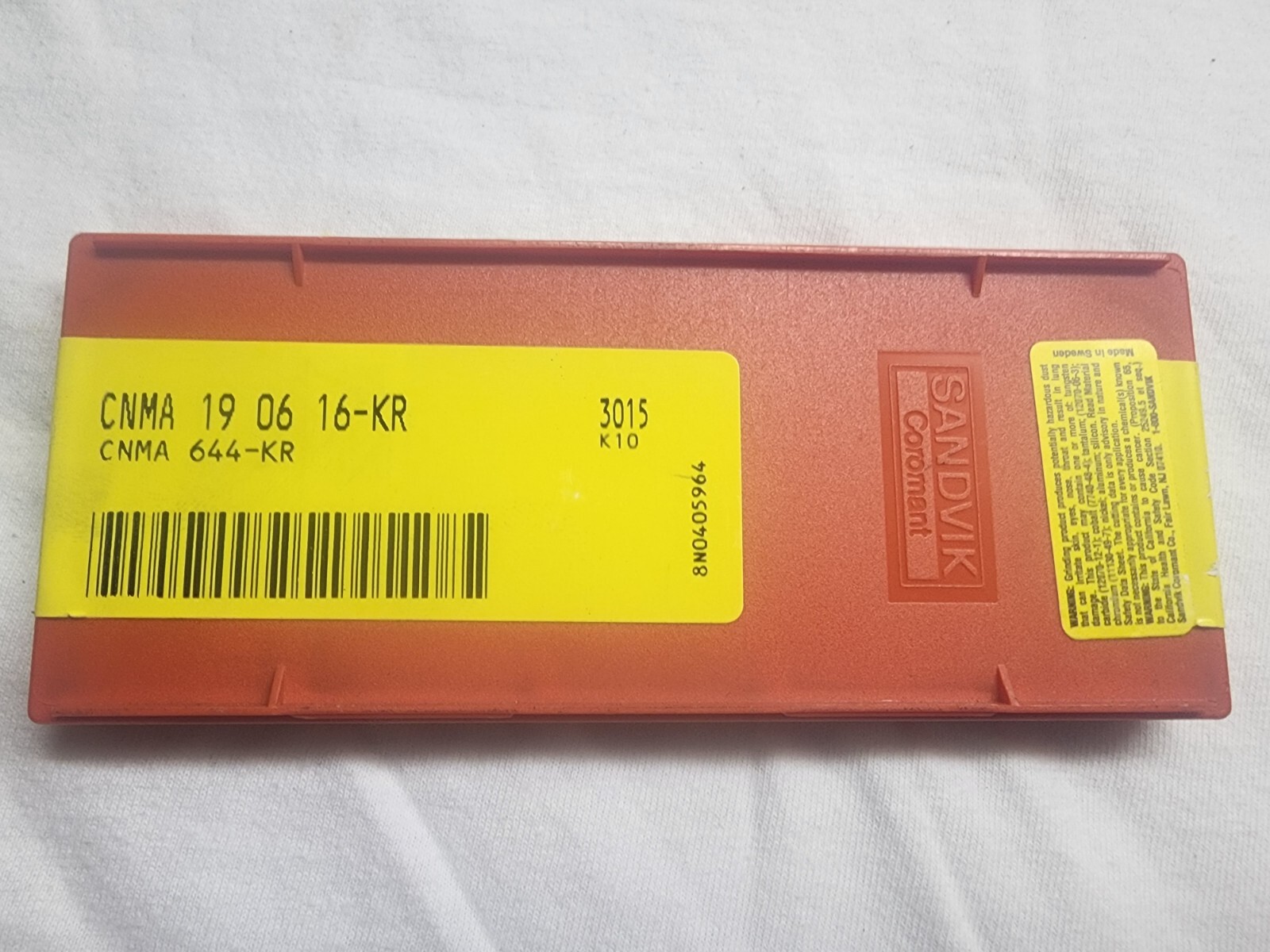 Sandvik CNMA 644-KR CNMA 19 06 16 KR Grade 3015 K10 10 inserts Free Shipping! | eBay