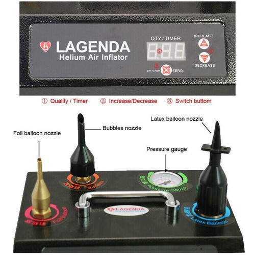 Electric Helium Balloon Inflator Air Pump Quantitative Floating Balloon ...