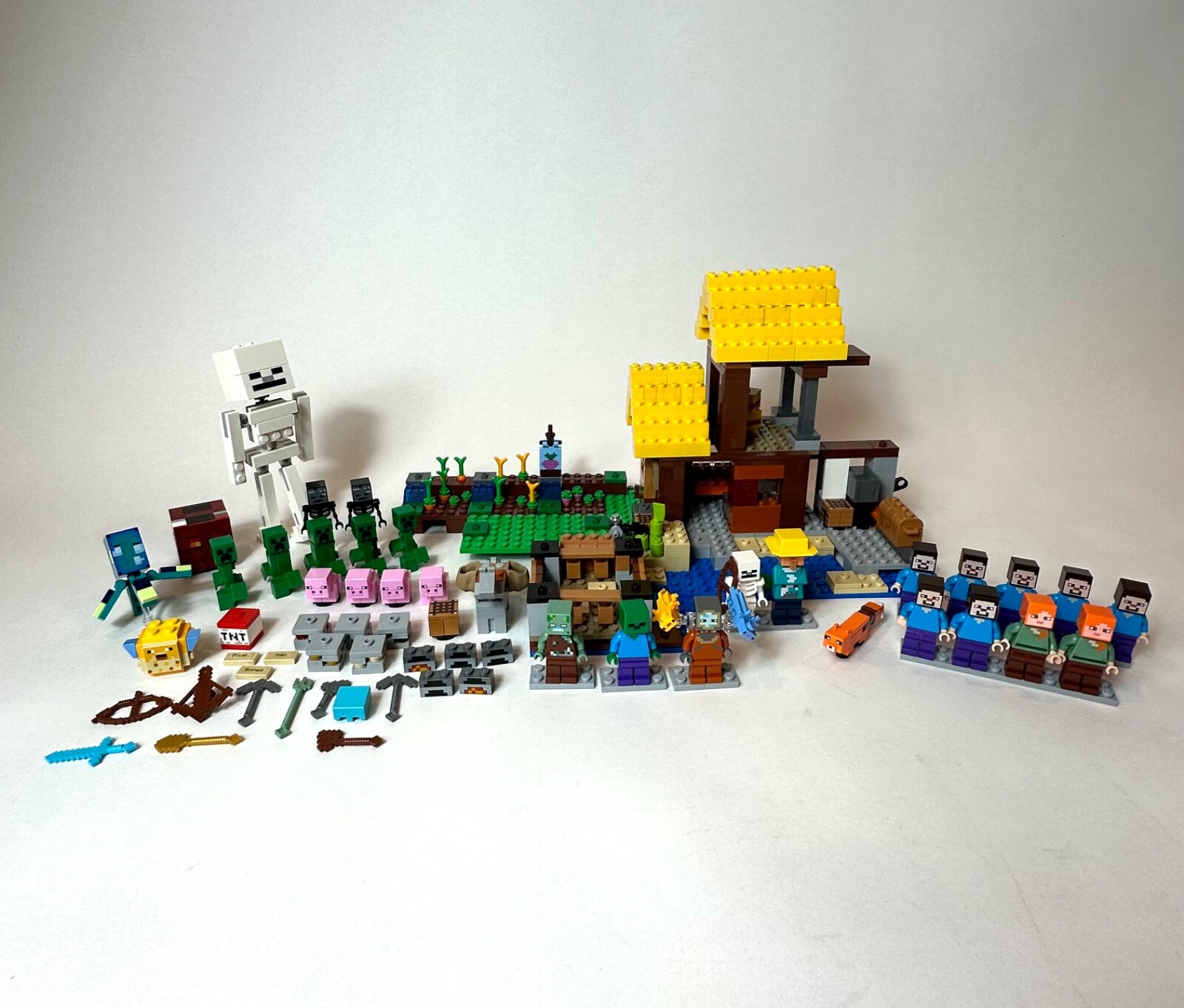 Lego Minecraft Farm Cottage lot w/minifigures and more - used | eBay