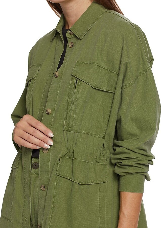 ATM Anthony Thomas Melillo Ripstop Cargo Field Jacket Green Womens Size ...