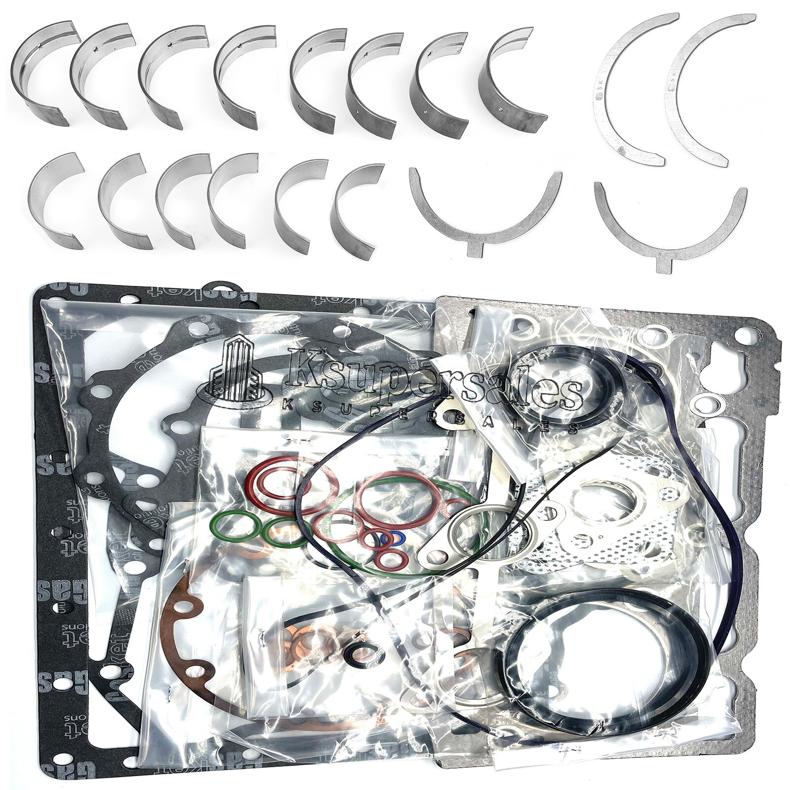 Metal Kit+Full Gasket Kit for Caterpillar CAT C1.5 Engine 758863257368 ...